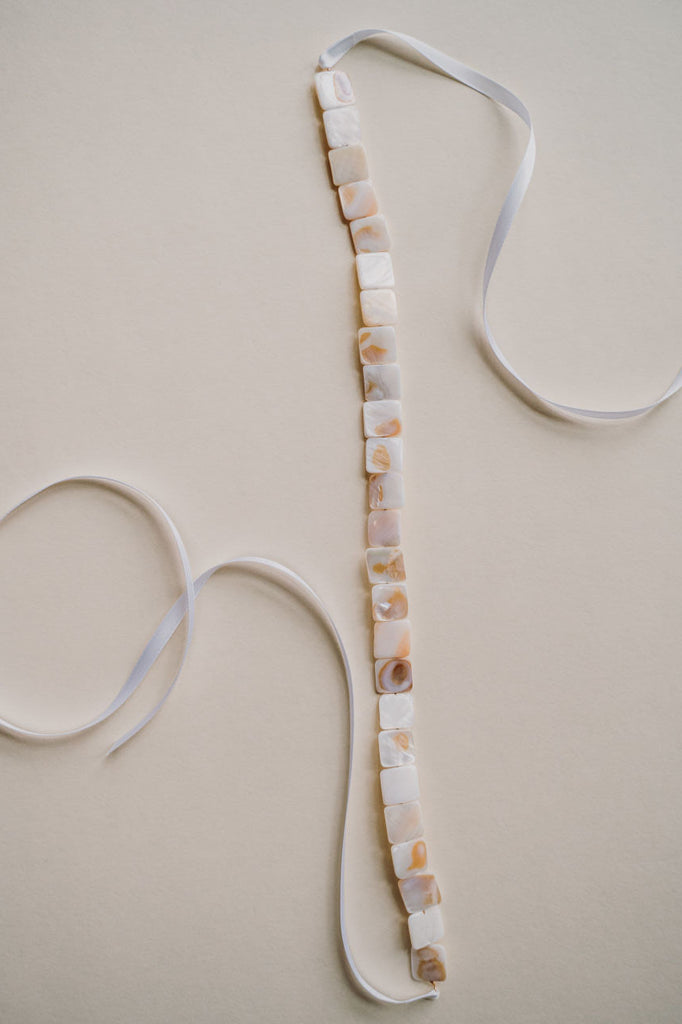 Ophelia Sash - Silver Pearl and Crystal Bridal Belt Sash – LUNA + STONE